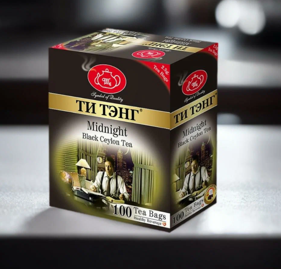 Чай черный Ти Тэнг Для полуночников 100 пакетиков