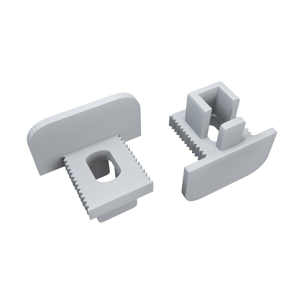 З-08-39 Комплект заглушек для алюминиевого профиля, 08-39, пластиковая, 2шт.