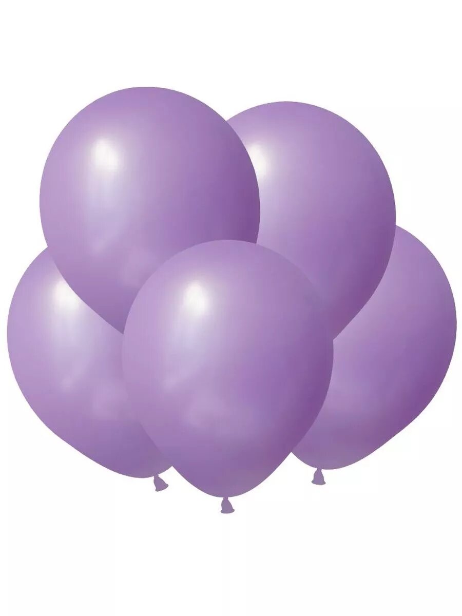 Сиреневый, Пастель / Light purple, латексный шар (12"/30 см ) 100 шт. / Веселый праздник