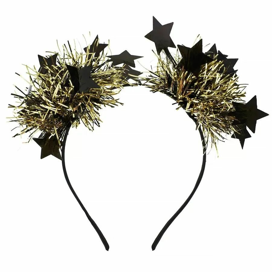 Новогодний Ободок Шарики из дождика