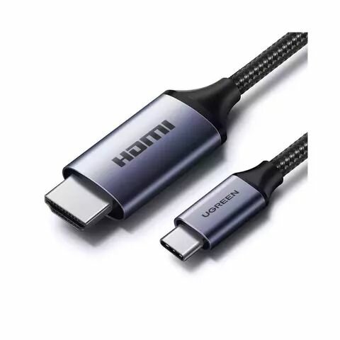 Кабель UGREEN CM565 (90451) USB-C to HDMI 8K@60H Adapter. Длина: 1,5 м. Цвет: серый космос.