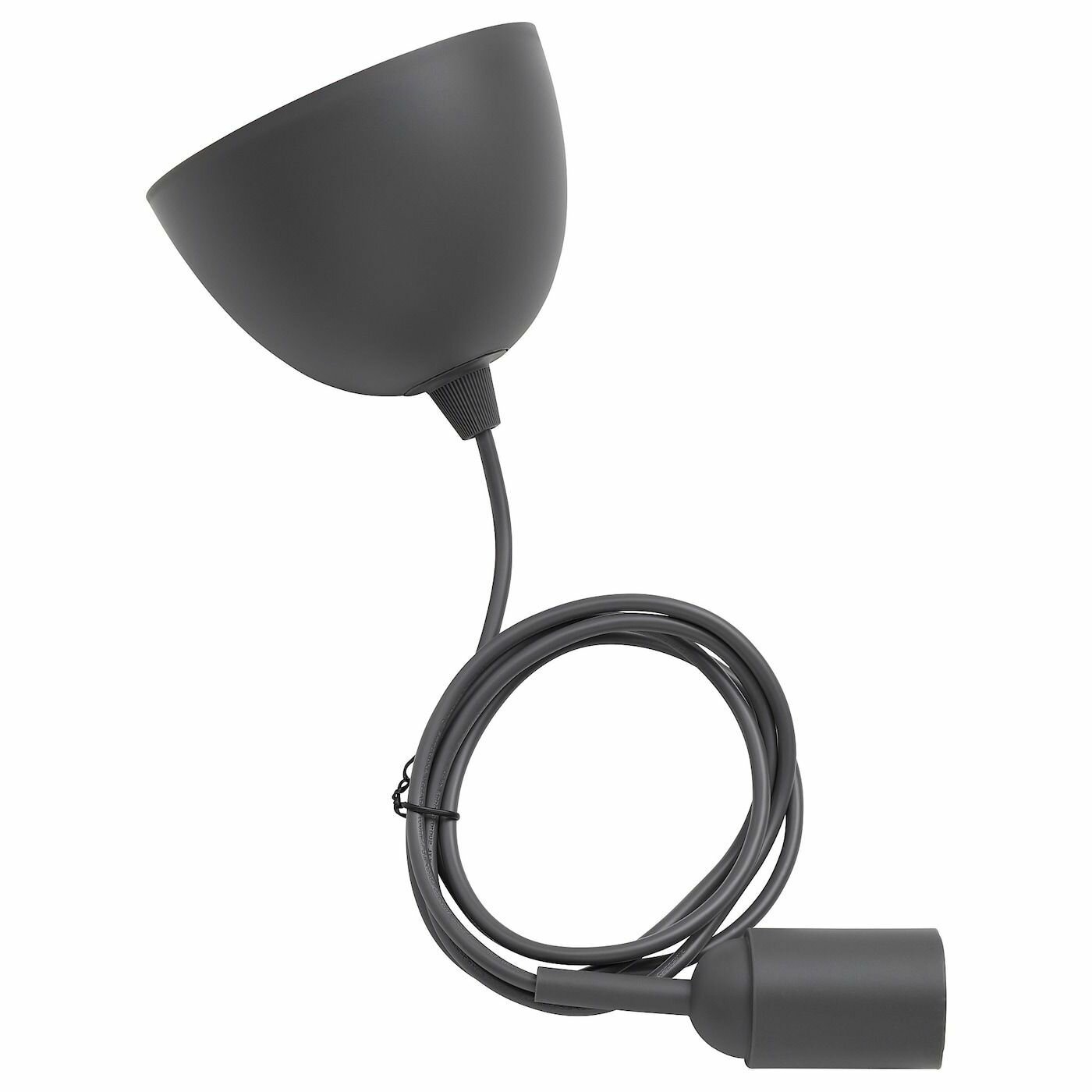 GRAVACKA Шнур-подвес для лампочки, серый, 1.8 м, IKEA