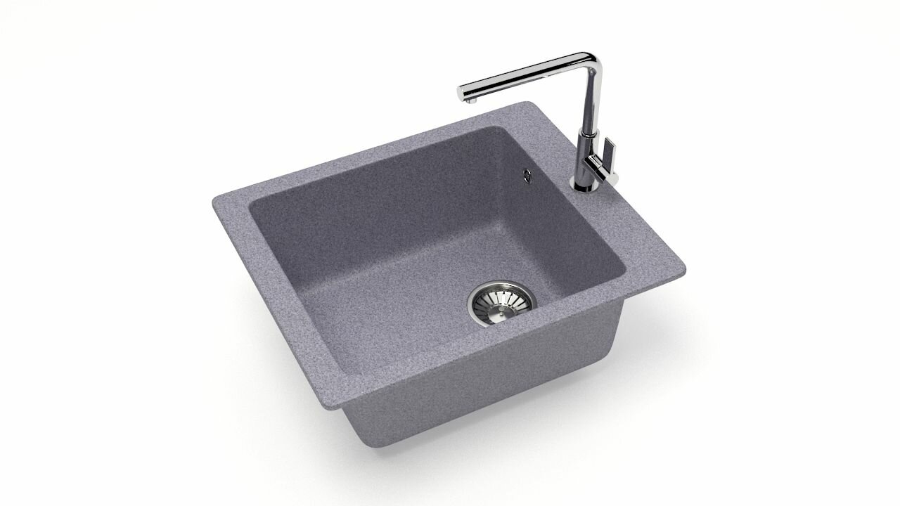 Мойка для кухни WANNHAUS линди J8G35 темно-серая, матовая