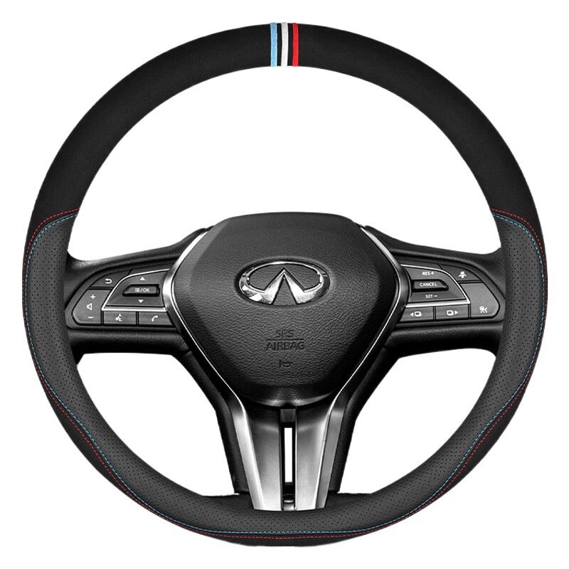 Обивка рулевого колеса Hocasen, для Infiniti, перфорированная кожа, 38см