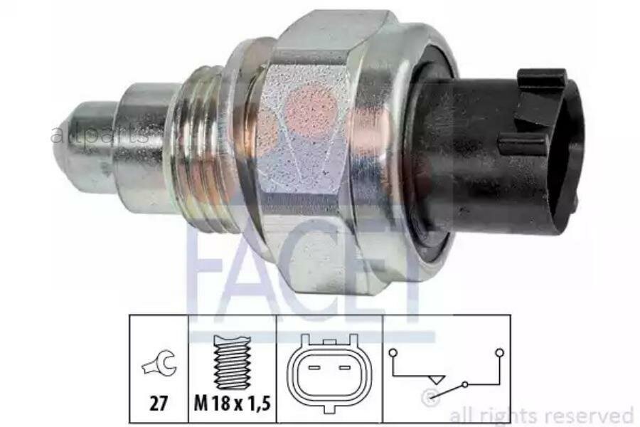 FACET 7.6326 Датчик заднего хода TOYOTA: AURIS 1.33 05.09-, AVENSIS 1.8/2.0/2.0D/2.2D 02.09-, COROLLA 1.3 02.09-, IQ 1.33 01.09-, URBAN CRUISER 1.3 04.10-, YARIS 1.3 03.09-