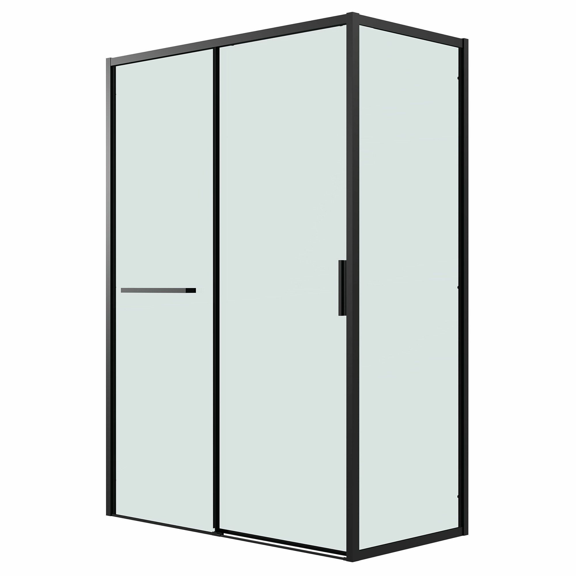 Душевой уголок Grossman 120. K33.05.1190.21.00 Style (110*90*195) черный матовый, стекло прозрачное, 2 места