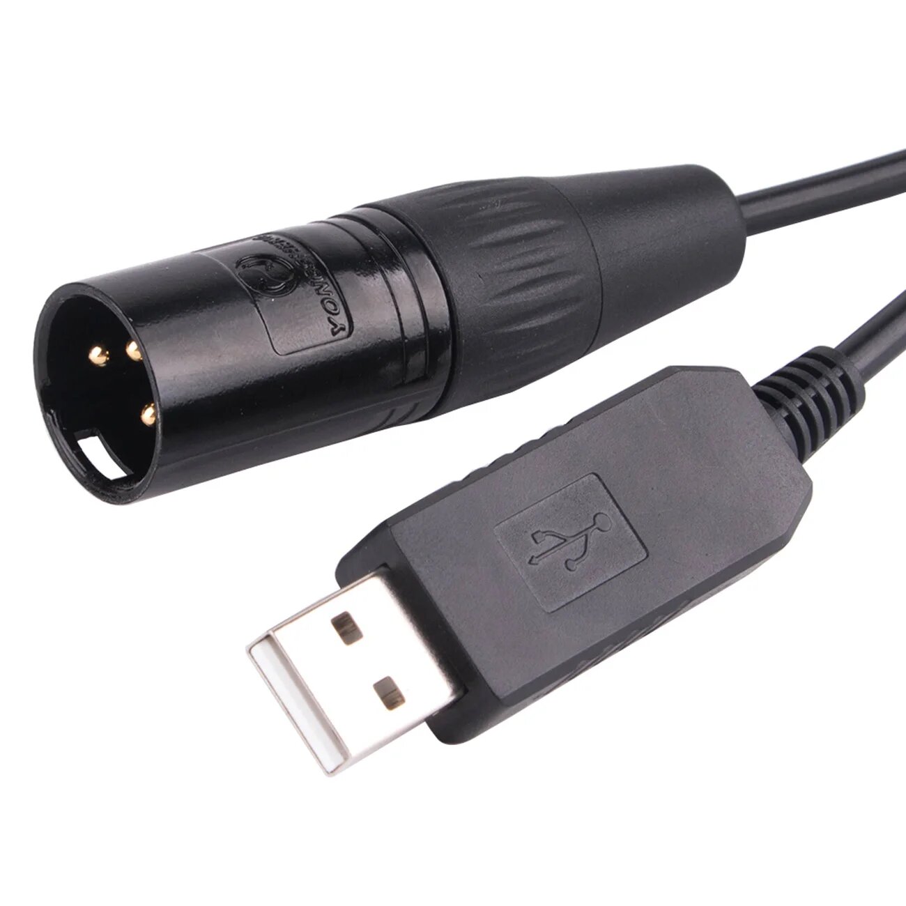XLR to USB кабель 1м, Black USB house