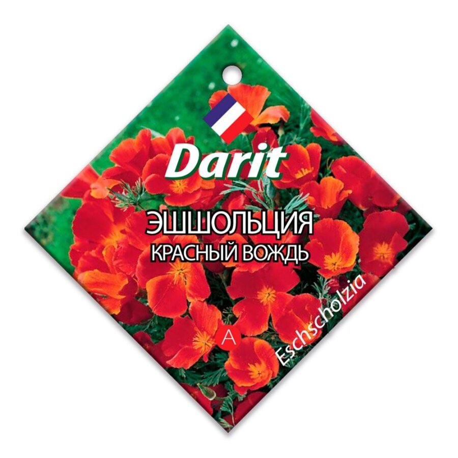 Семена Darit "Эшшольции Красный вождь", однолетние, морозостойкие, засухоустойчивые