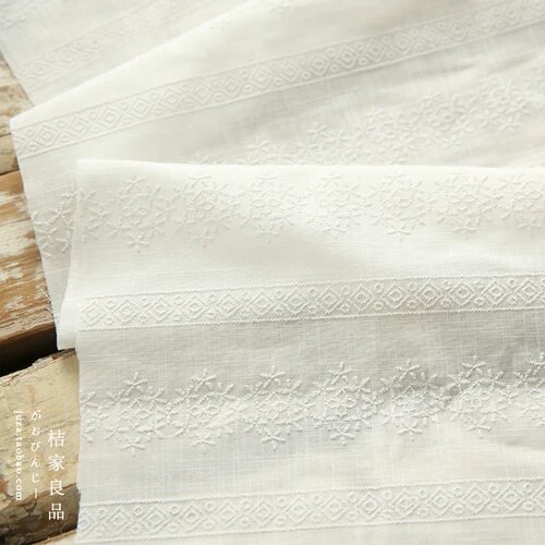 140x50 см белая тонкая жаккардовая хлопковая швейная ткань, изготовление летней одежды, рубашки, ручная работа, ткань для шитья своими руками