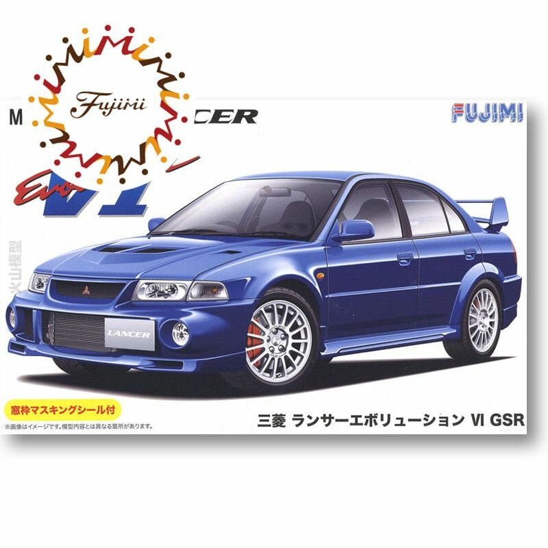 Сборная модель Машинка Fujimi-03923D 1/24 Mitsubishi Lancer Evolution VI GSR car model kit