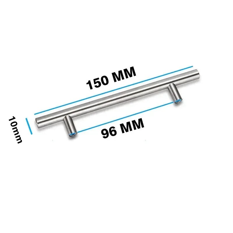 Ручка для шкафа Silver 96mm, 150mm