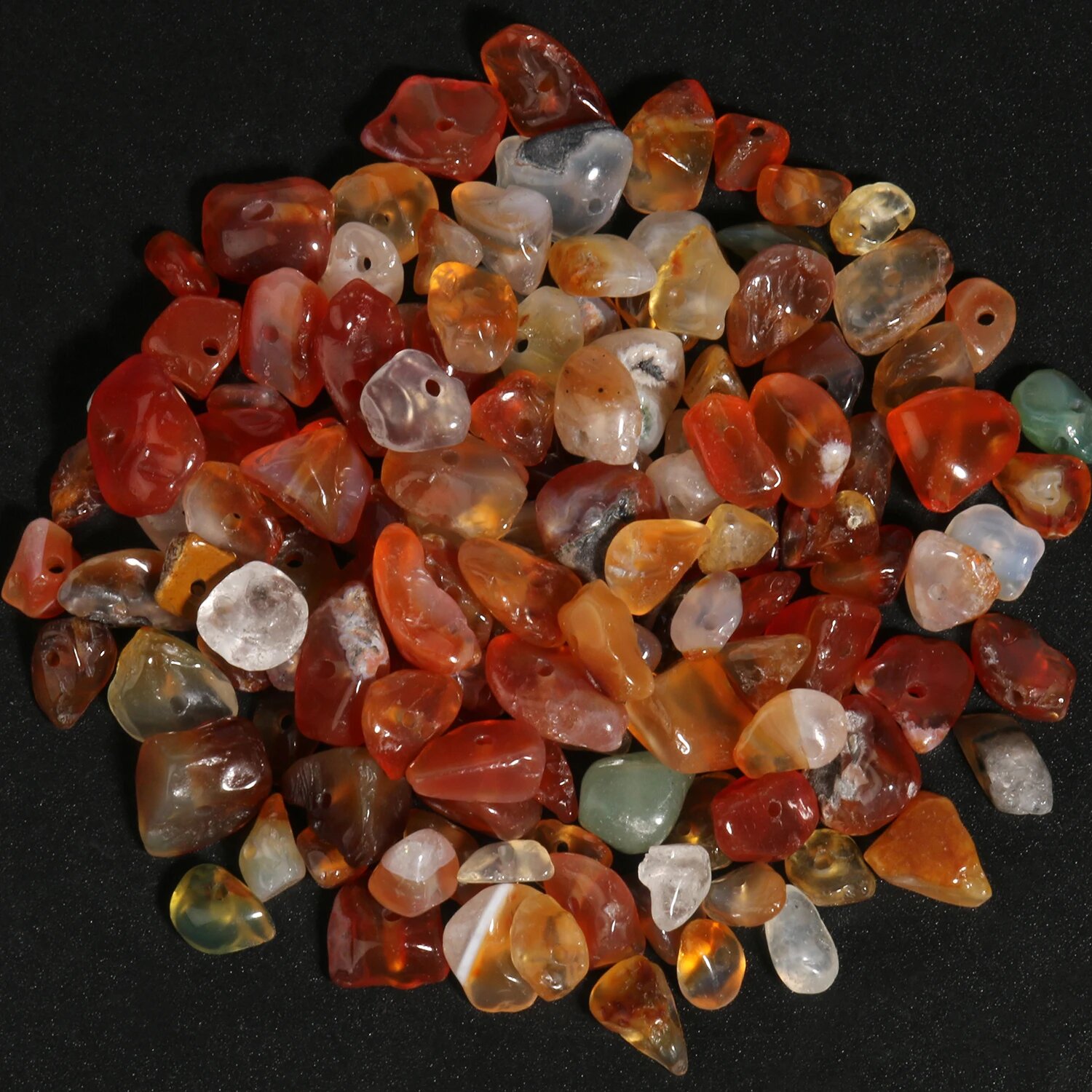 Каменные бусины Xilitata тигровый глаз, аметисты, агаты 5-8mm, Red Agate