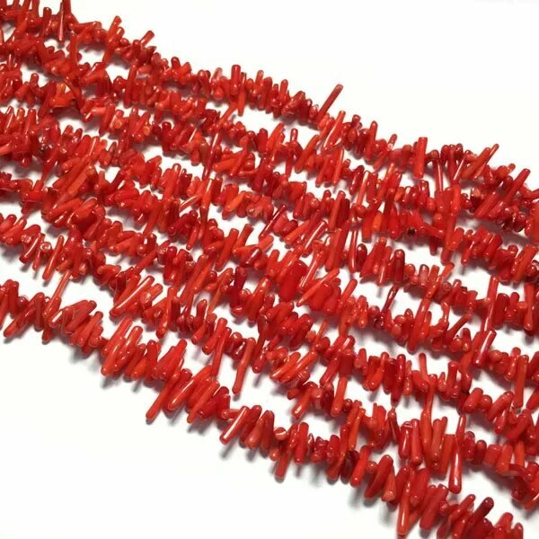 Коралловые бусины из коралла LE SKY Красный, Красный
