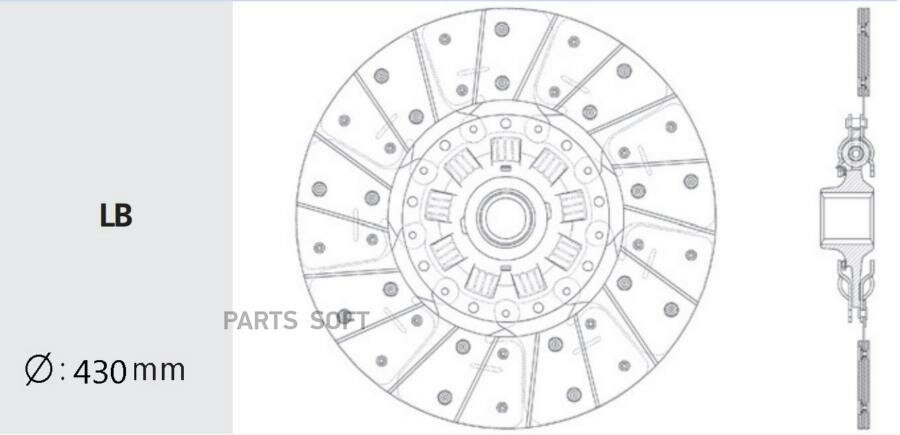 AS06 VALEO PHC Диск сцепления AS-06