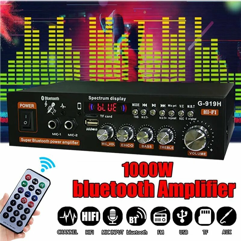 Luxuglow G30 G-919H 1000 Вт усилитель для домашнего кинотеатра G919H, US plug