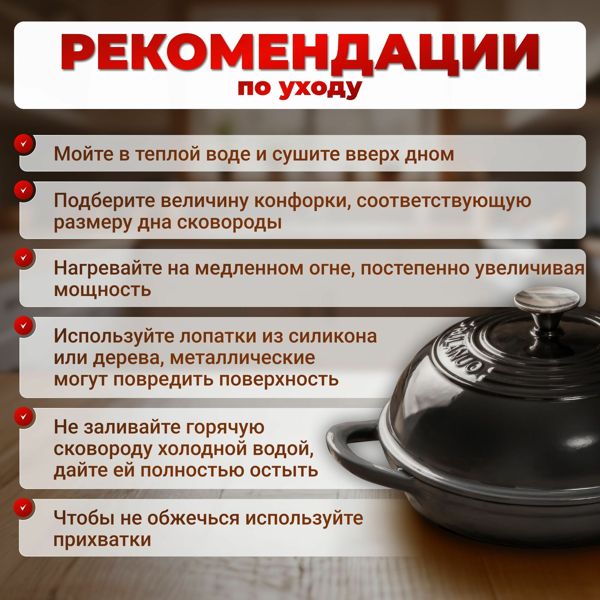 Форма для выпечки хлеба Bulanuo, чугун, жаропрочная, с крышкой, серая — фото 1