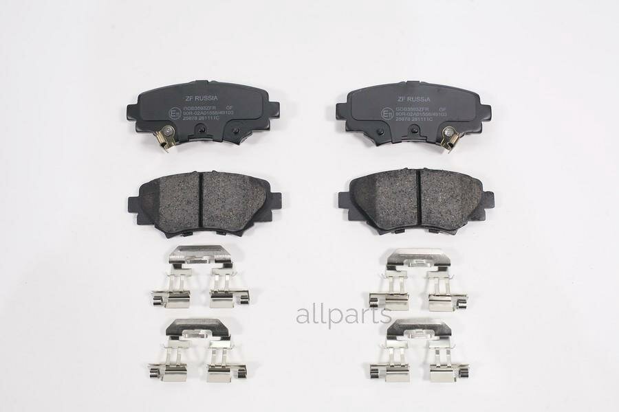 ZF RUSSIA GDB3593 ZFR Колодки задние для MAZDA 3 III 2013-> ZF Russia GDB3593 ZFR