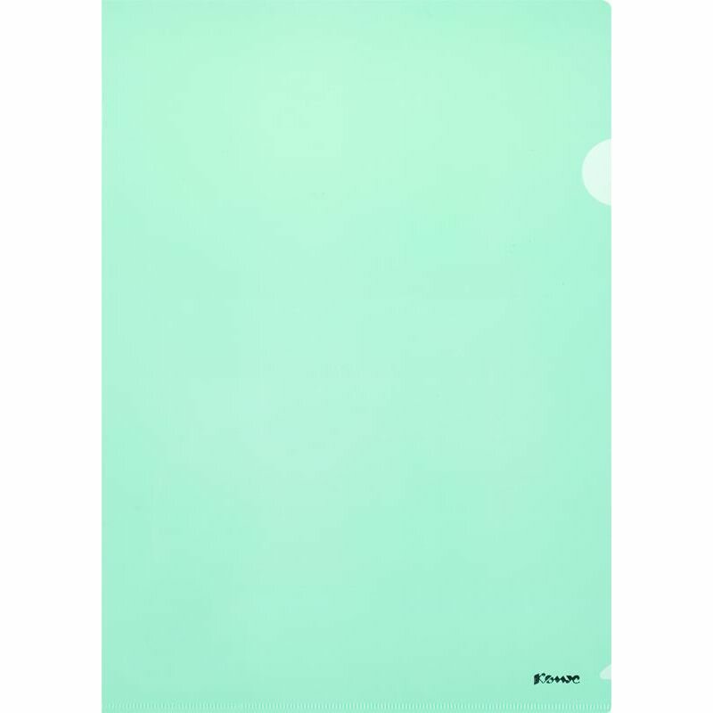 Папка-уголок Комус А4 180мкм (зеленый)