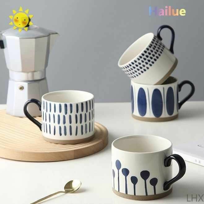 Набор кружек Hil Home "минималистичный рисунок/ скандинавский стиль", 450 мл, 4 шт