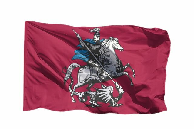 Флаг Москвы на сетке 100х150 см для уличного флагштока