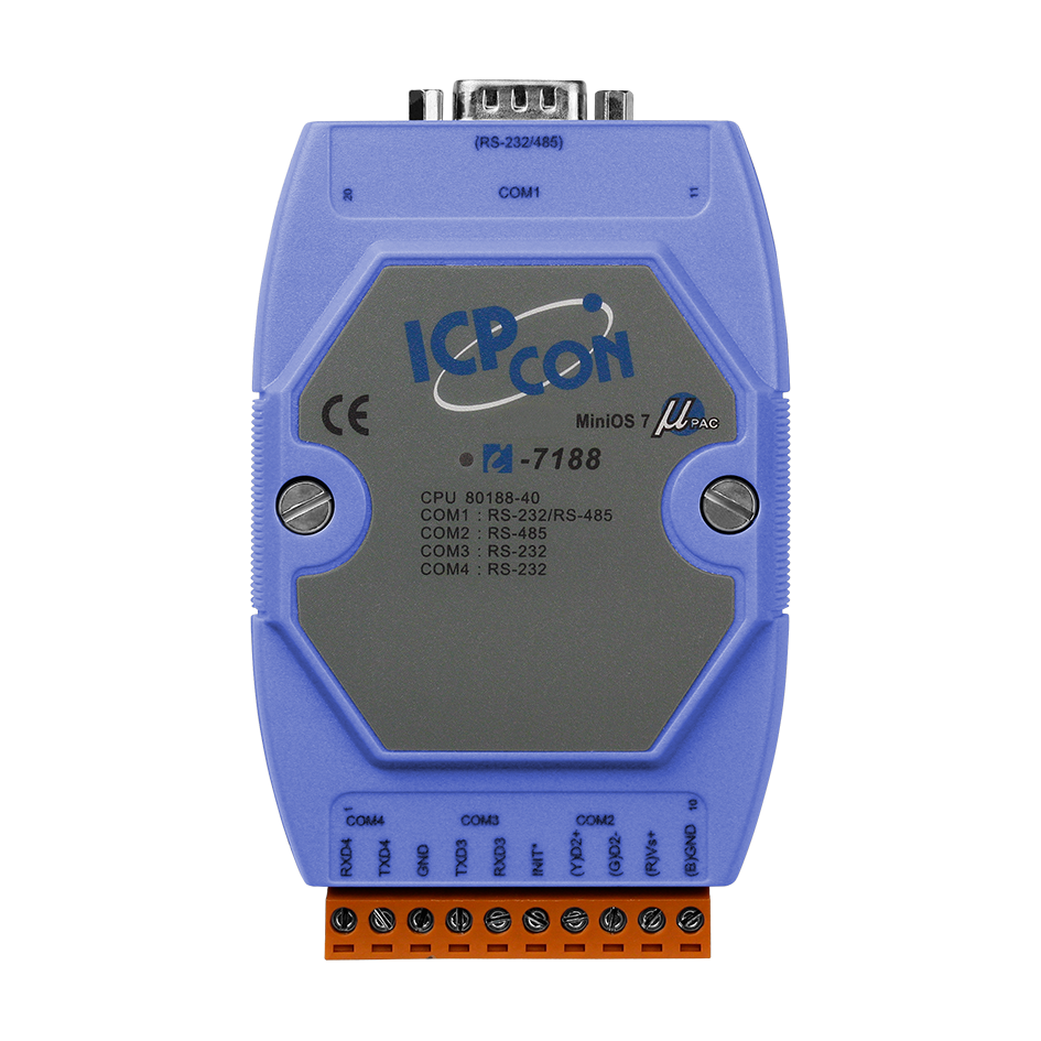 ПЛК ICP CON I-7188D MS DOS 2хRS-232 1хRS-485 1хRS-232/485