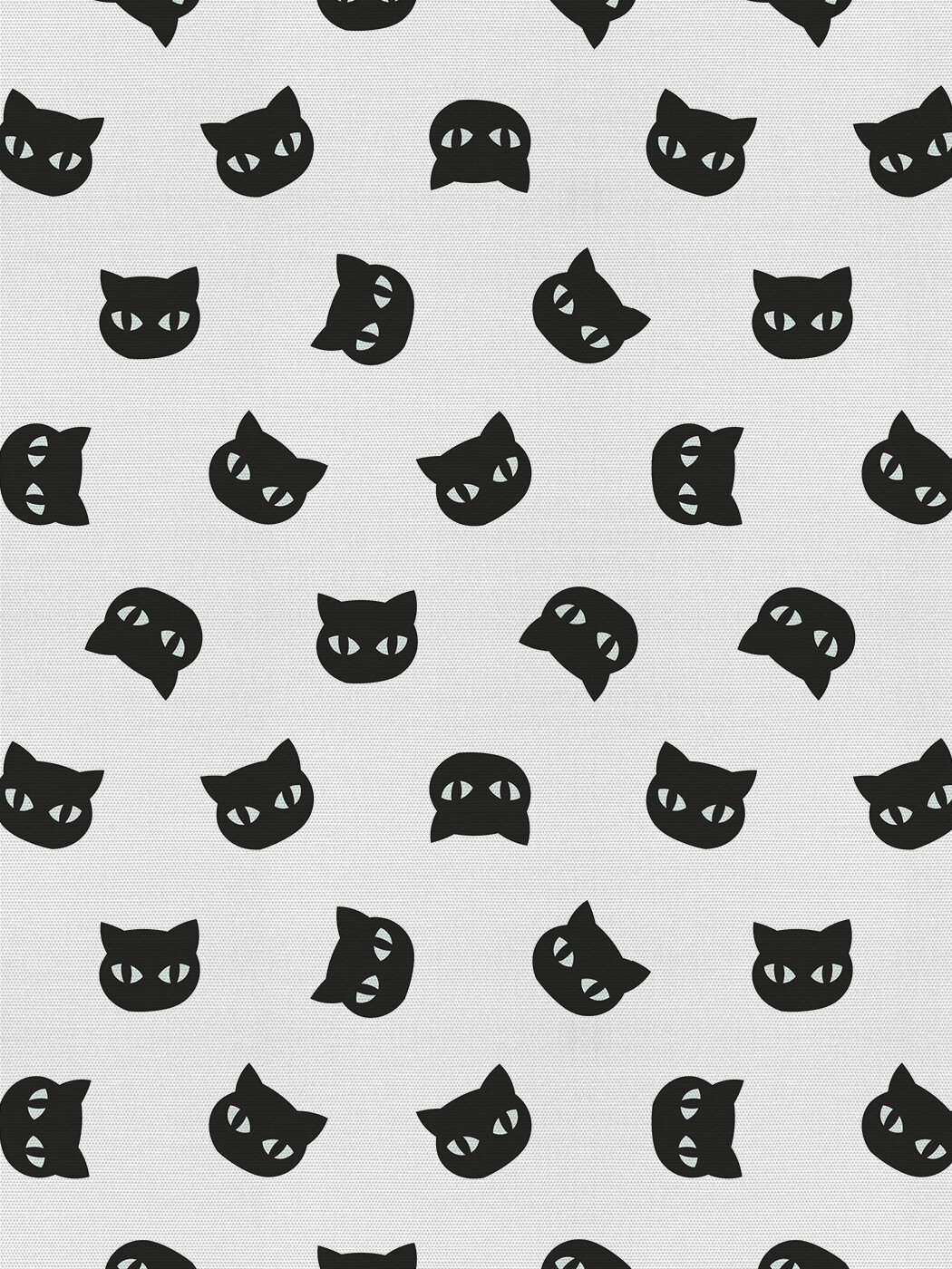 Отрезная ткань для мебели Ambesonne "Трафарет кошачьей морды" метражом для рукоделия и шитья, оксфорд, 155 см