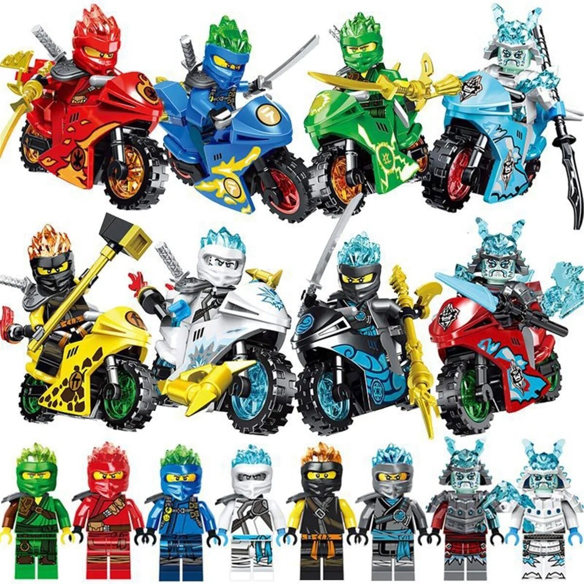 Набор солдатиков "Ниндзяго" S+S Toys, 92 элемента, развивающий, черный матовый