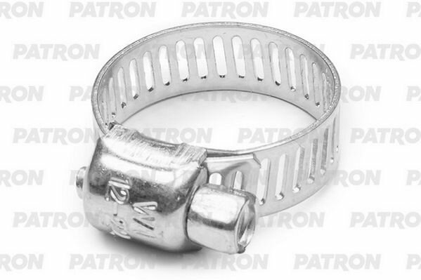 Хомут винтовой Patron PA012022 12-22 мм American Type лента с перфорацией, ширина ленты 8 мм, W1 - оцинкованная сталь