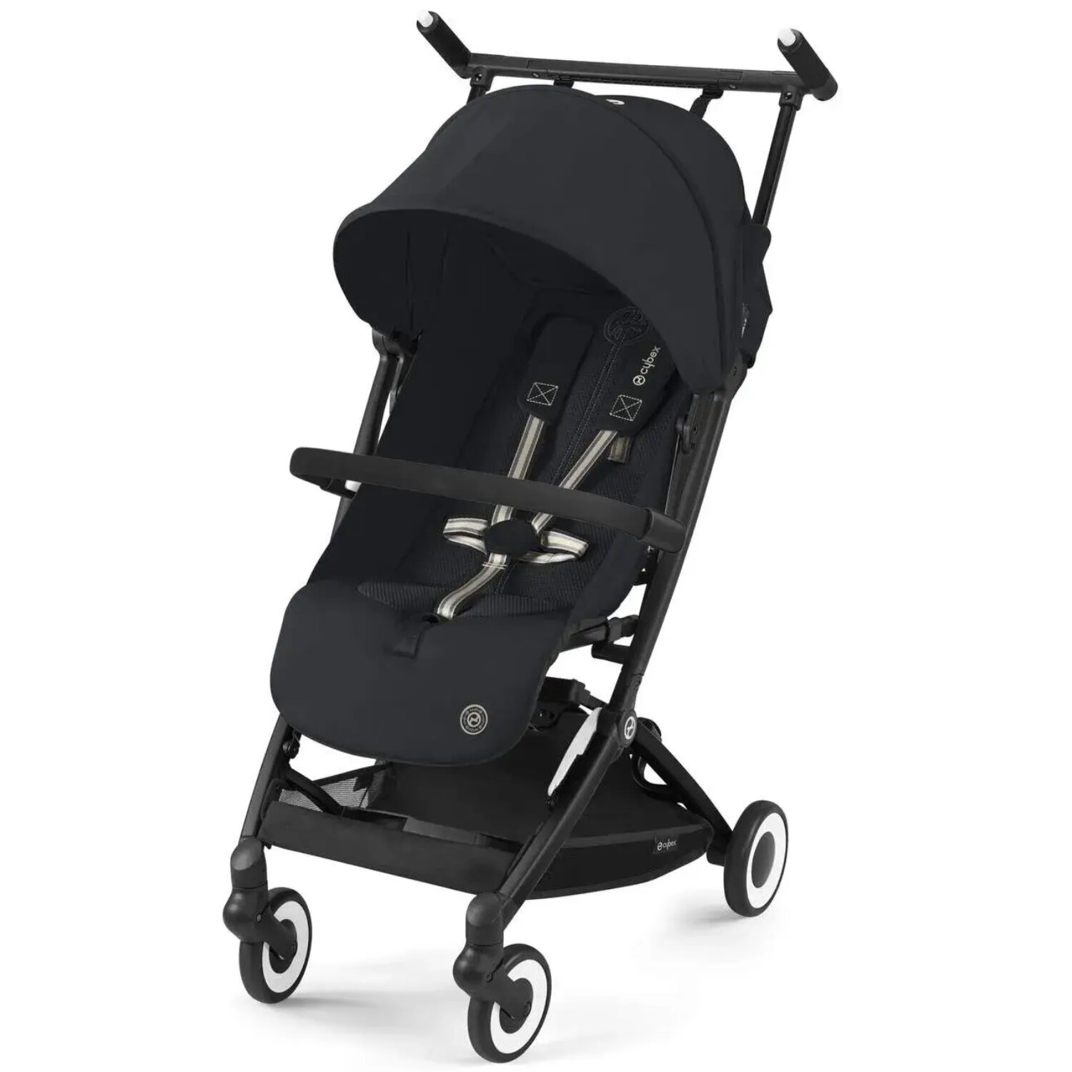 Коляска прогулочная Cybex Libelle BLK Magic Black с дождевиком и бампером 524002281