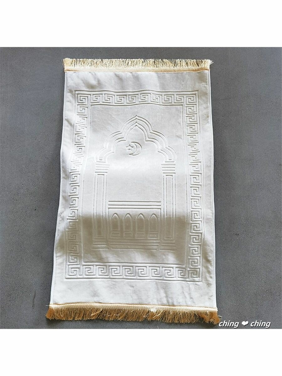 Коврик для намаза / Китайский / Серый /110см х 70см