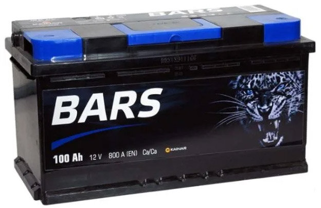 Аккумулятор автомобильный Bars 6СТ-100 обр. 353x175x190