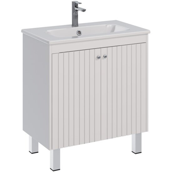 Тумба Noname Lemark ROMANCE 80 см под 1 раковину, подвесная/напольная, 2-х дверная, цвет корпуса, фасада: Б