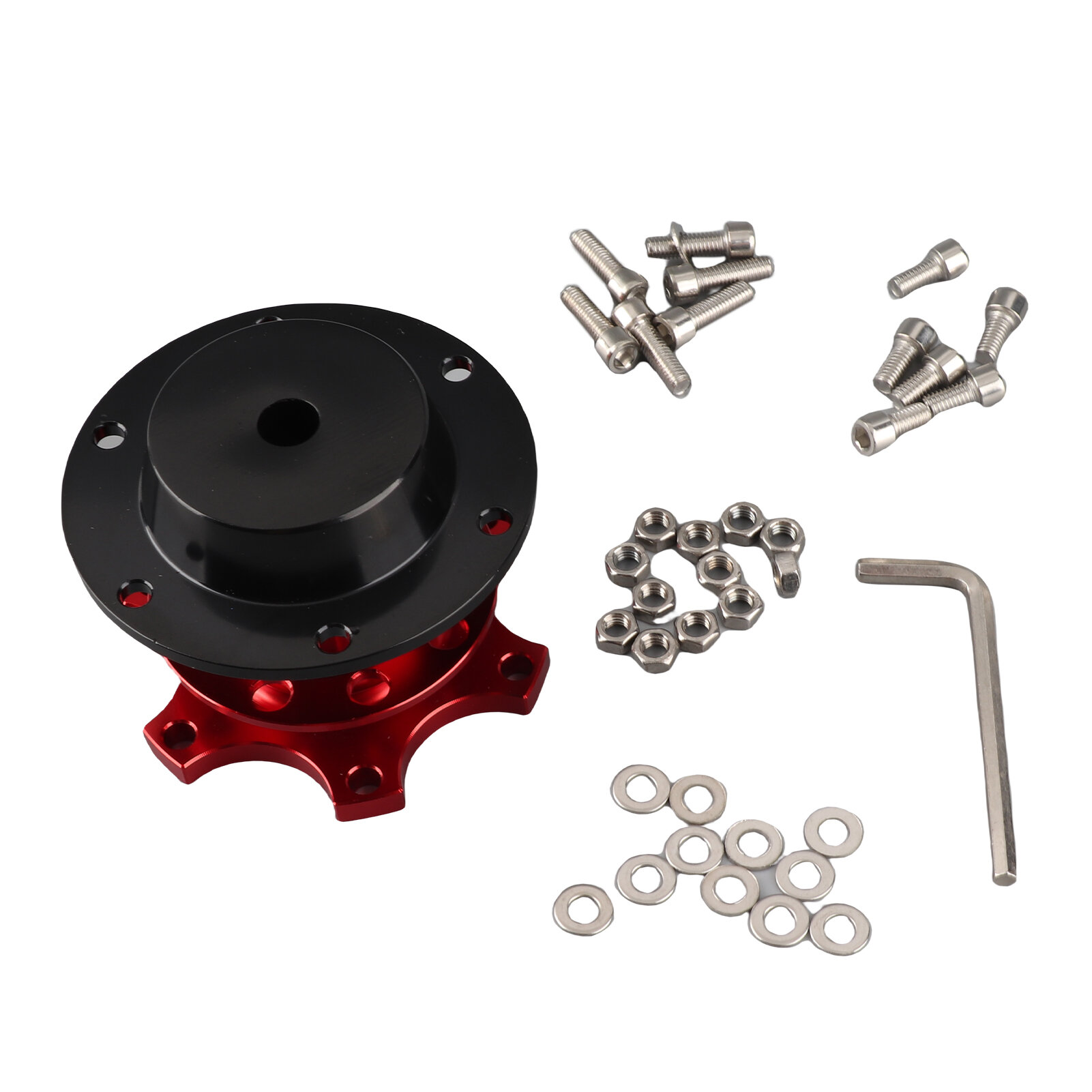 Универсальный быстросъемный адаптер для ступицы рулевого колеса с 6 болтами, прочный и простой в использовании инструмент из алюминиевого сплава для снятия рулевого колеса