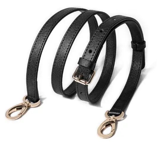 Сафьяно из телячьей кожи, плечевой ремень для дизайнерской женской сумки Michael, большая сумка, регулируемый ремень для переноски, золотые пряжки Черный, 1.5cm width, black