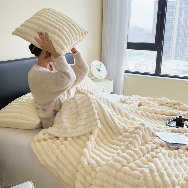 Плюшевое одеяло Многофункциональное одеяло с ворсом