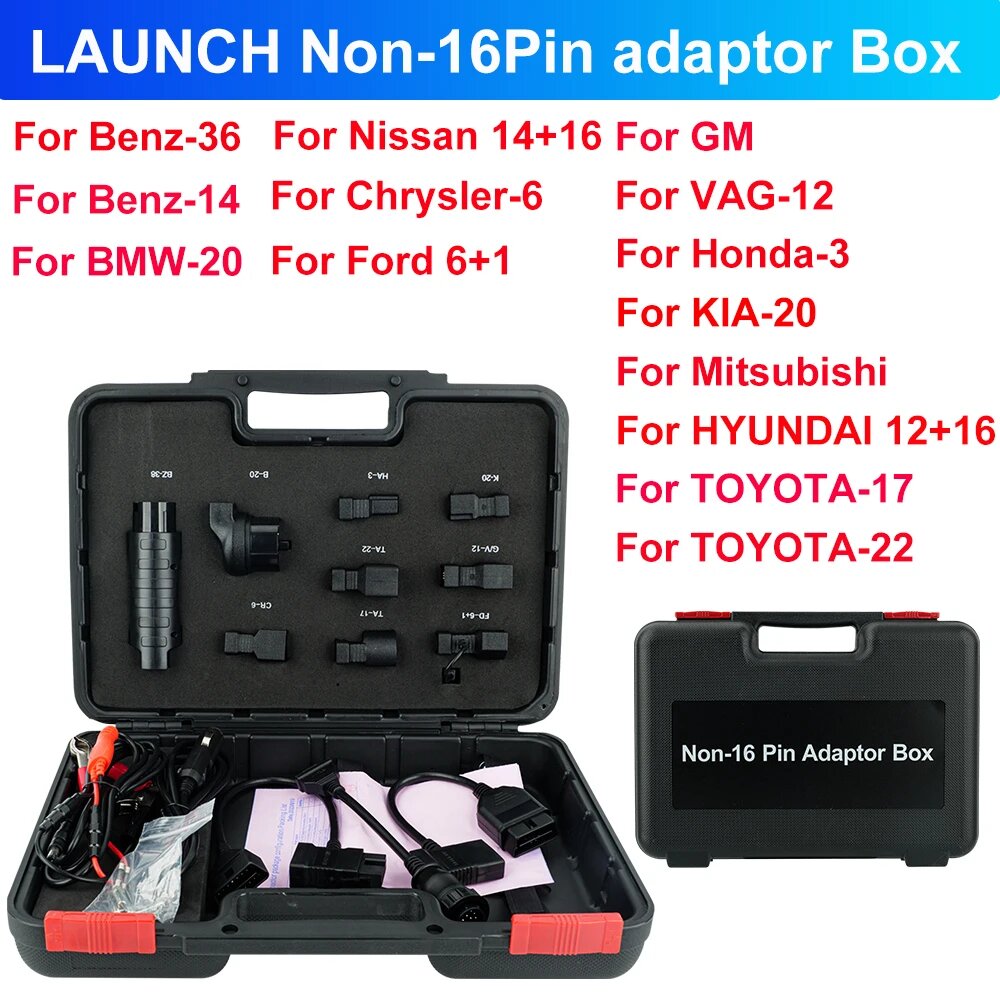 LAUNCH X431 Non-16-контактный адаптер OBD1, поддержка разъема для CRP919E/BT/ PRO ELITE/ PRO V5.0/ PAD V ELITE/ PRO3S+ ELITE, и т. д.