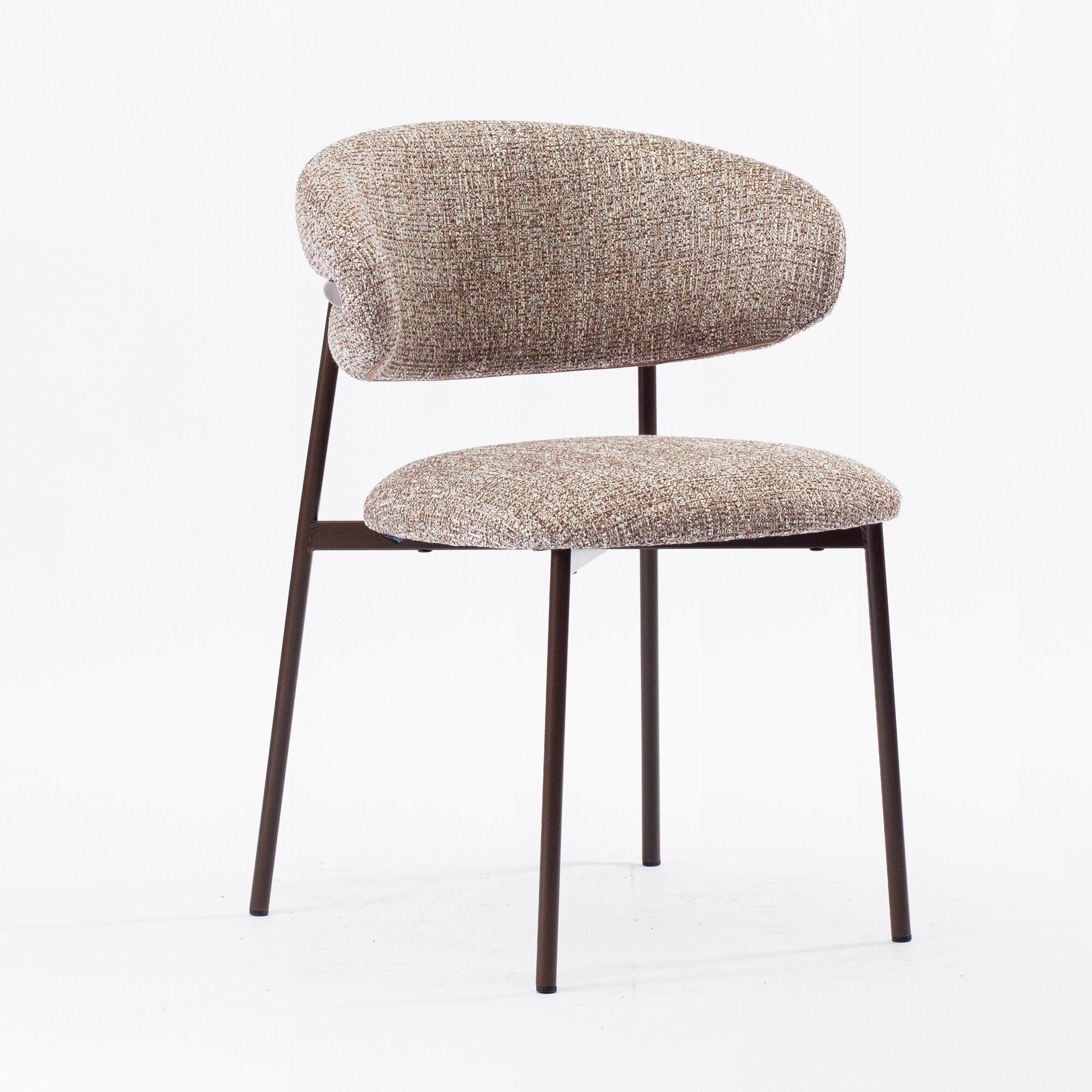 Стул Феррара бежево-коричневая ткань ножки коричневые для дома/для гостиной/для столовой/для кафе/кухонный стул/стул кухонный