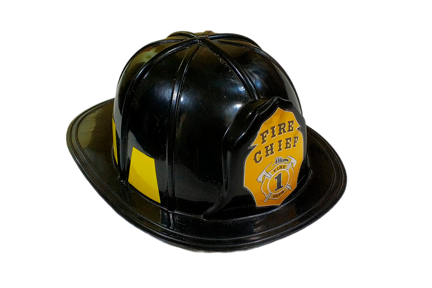 Каска Пожарного черная (шлем пожарного BULLARD Black), пластиковая, без размера