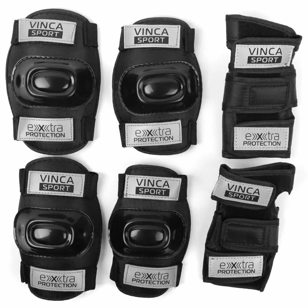 Комплект защиты Vinca Sport VP-32, детский, черный, размер M, инд. уп.