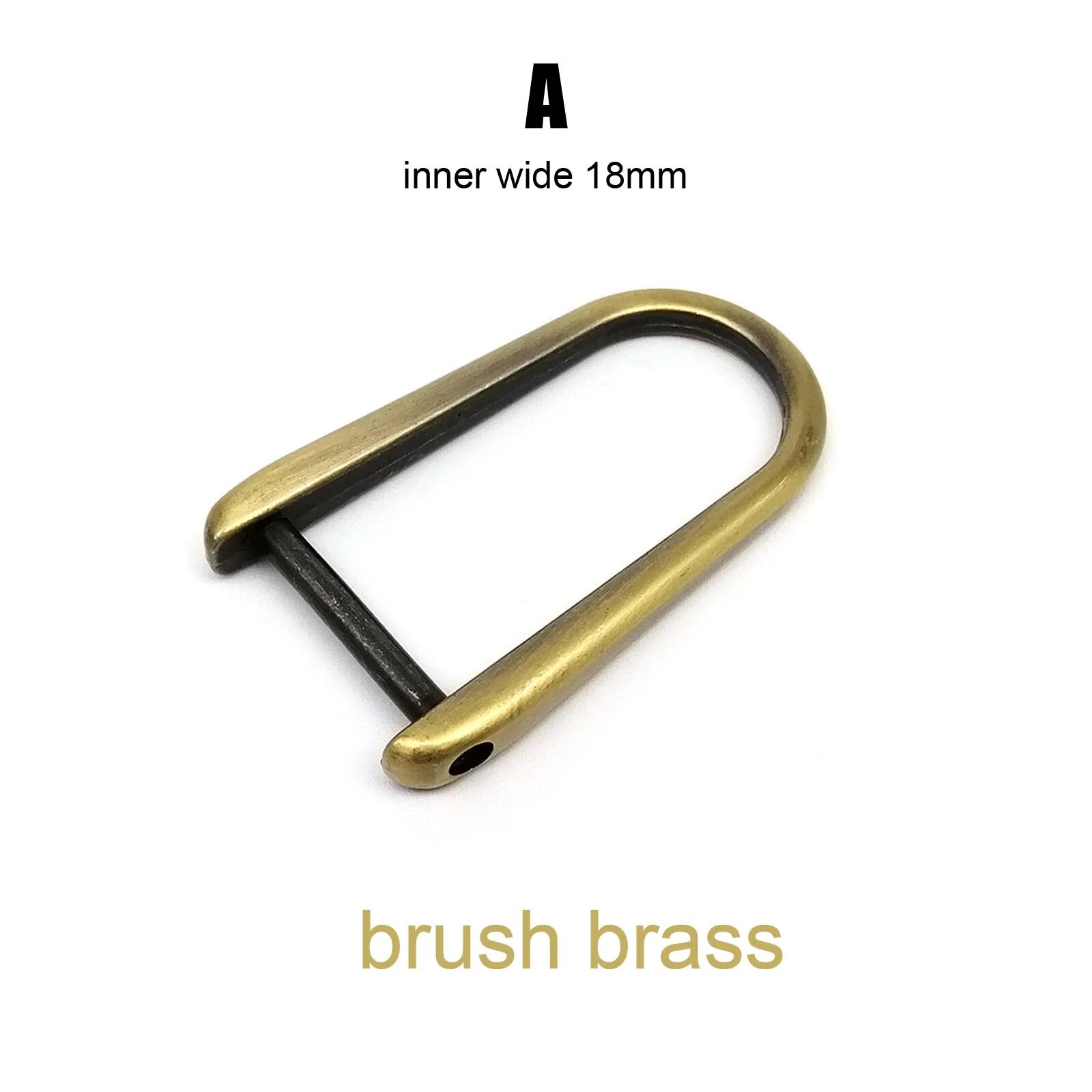 Пряжка для сумки 18mm, A, brush brass