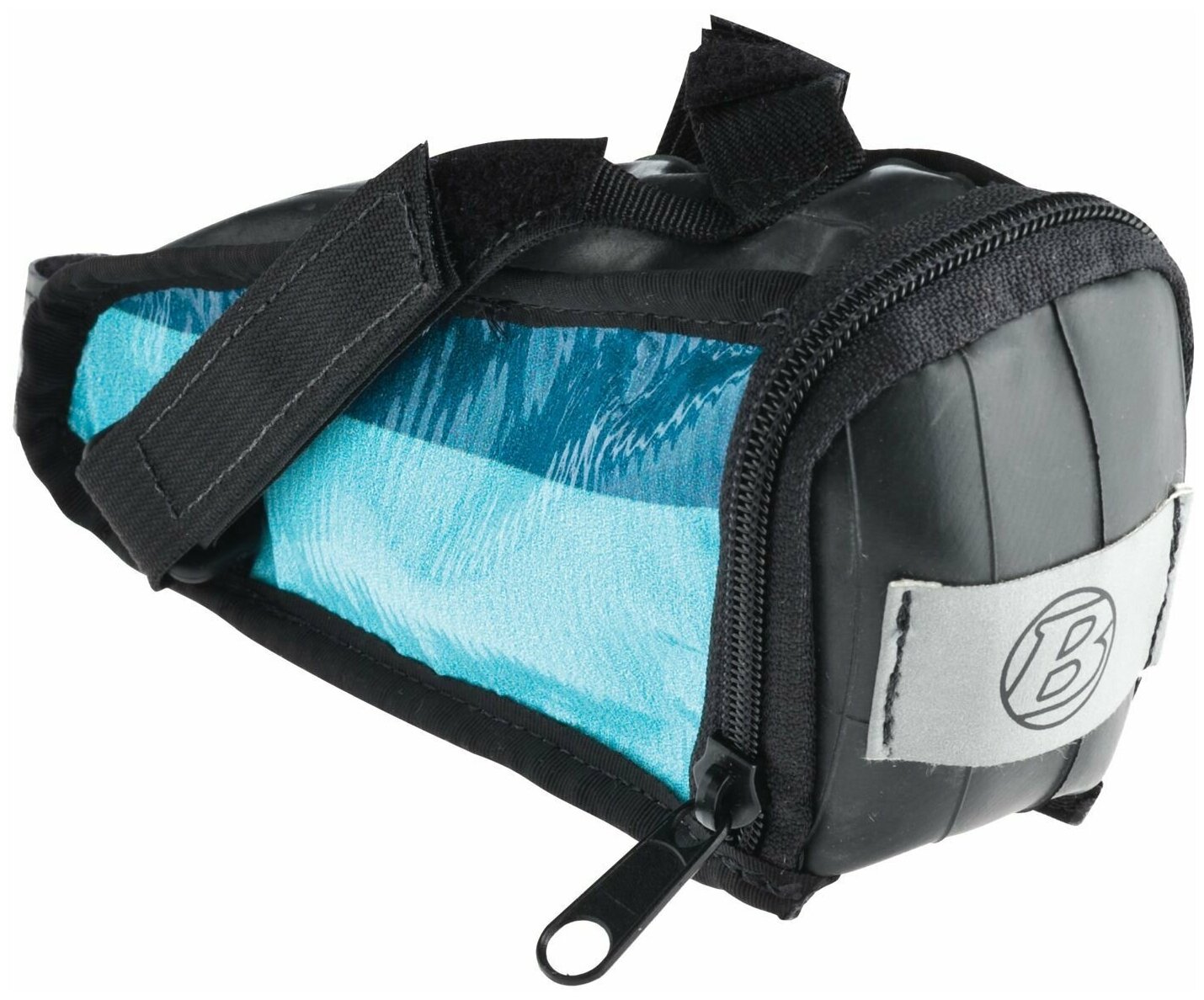 Сумка подседельная Bontrager PRO M/L ECO Black/Blue, объём 1.23л