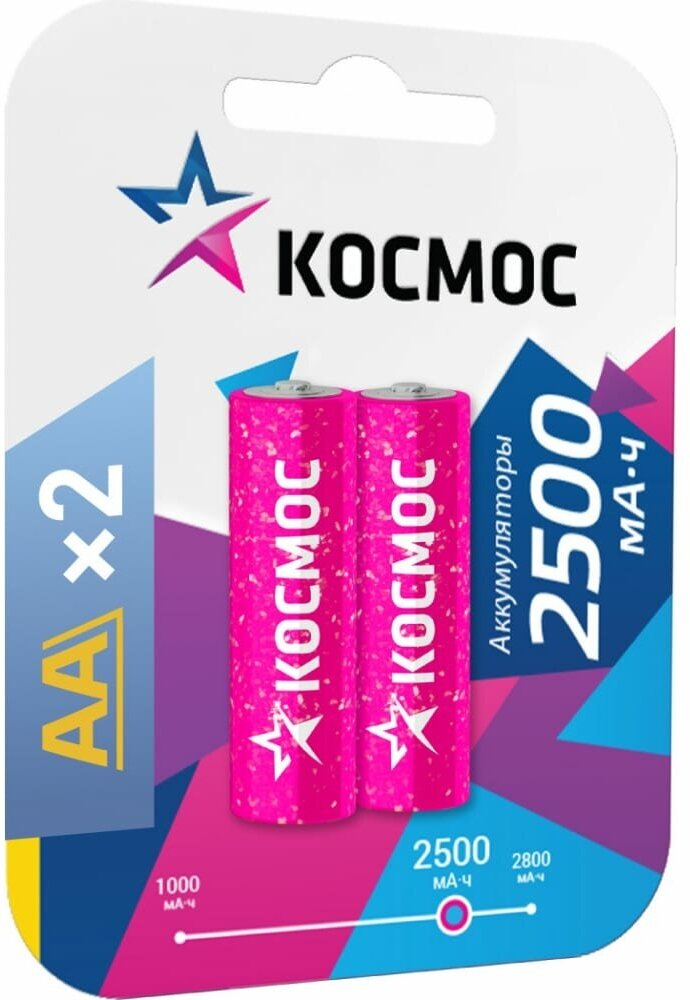 Аккумуляторная батарейка космос KOCR6NIMH2500MAH2BL