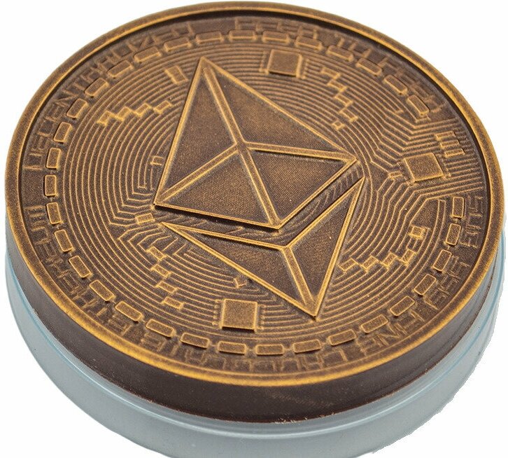 Подарочная шоколадная плитка Frade/Фраде - Крипто Эфириум (вес-44г) (темный)