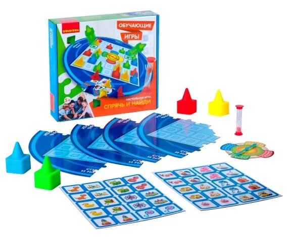Настольная обучающая игра Bondibon ВВ2415 Спрячь и найди