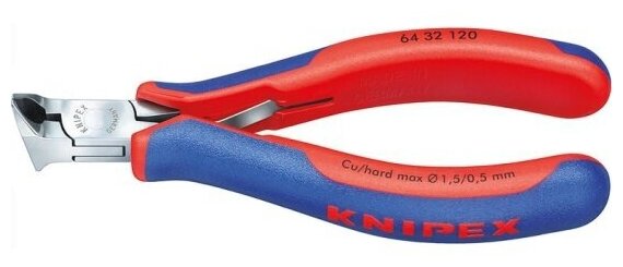 Кусачки торцевые Knipex 6432120, для электроники, 120 mm