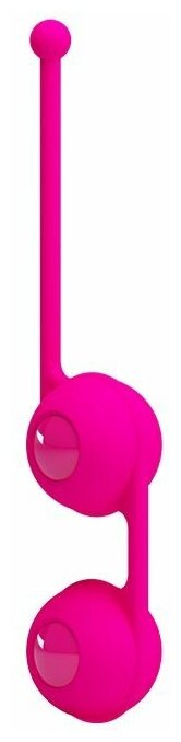 Вагинальные шарики Baile Kegel Tighten Up III, силиконовые, розовые, 17x3,5x8,5 см