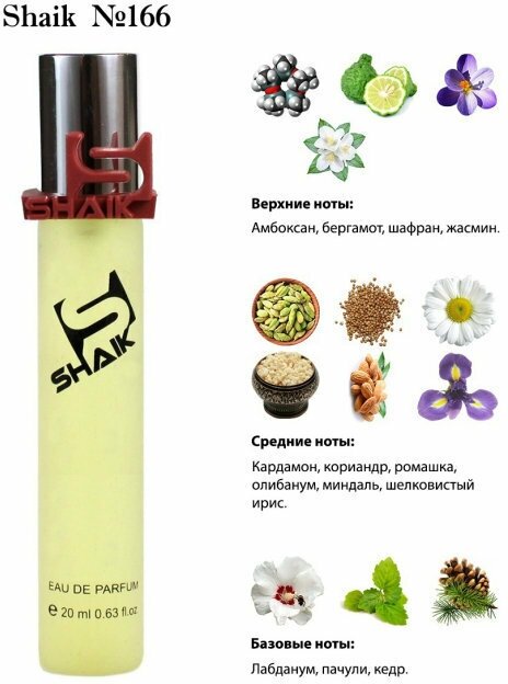 SHAIK Парфюмерная вода MW166 Молекула 02, UNISEX, 20 мл