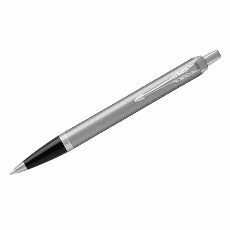 Ручка шариковая Parker "IM Essential Stainless Steel CT" синяя, 1,0мм, кнопочн, подарочная упаковка, 318947