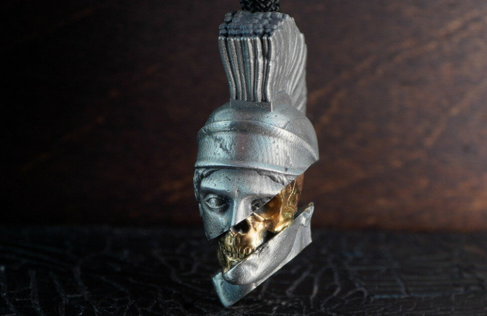 Бусина Evil Skull Античная