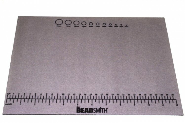 Коврик для бисера Beadsmith 31,5х23,5см, цвет серый, 32-039, 1 шт